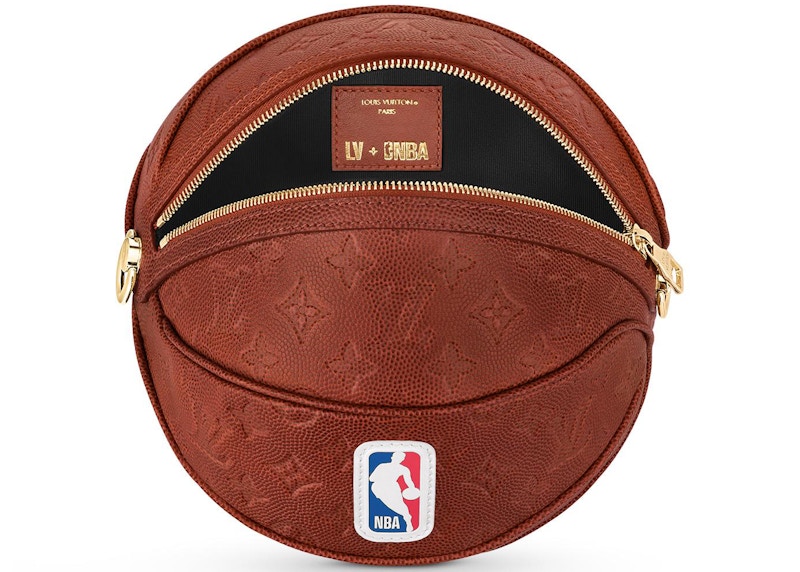 Louis Vuitton x NBA Ball in Basket Ball Grain Leather Black/White in ...