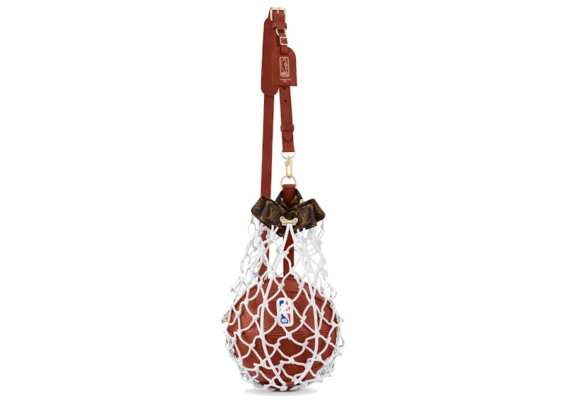 Louis Vuitton x NBA Ball in Basket Ball Grain Leather Black/White in ...