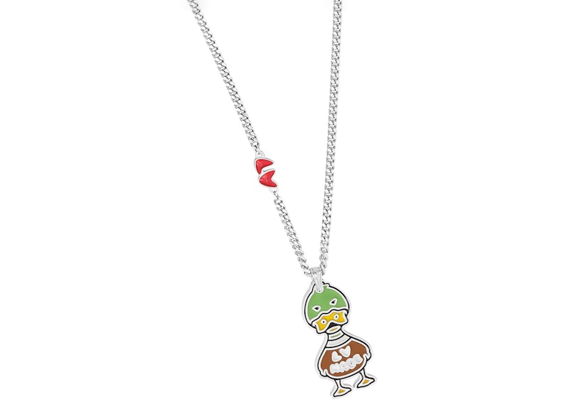 Louis Vuitton x Nigo Duck Pendant Necklace Silver in Silver/Enamel with ...