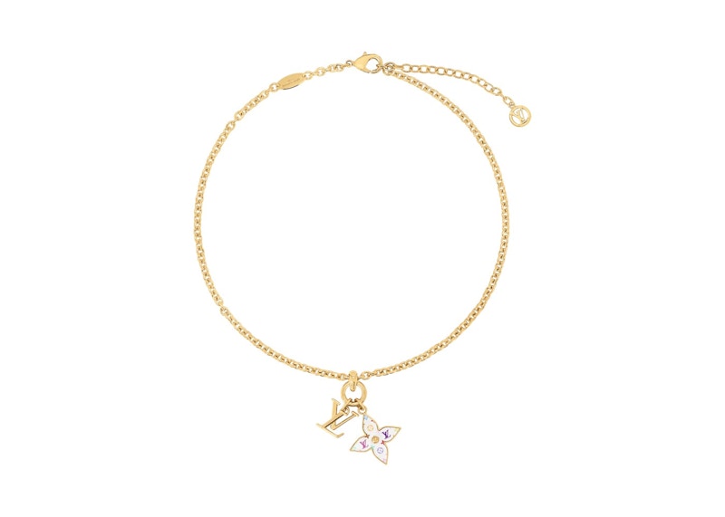 Louis Vuitton x Takashi Murakami Monogram Multicolor Necklace Gold-tone ...