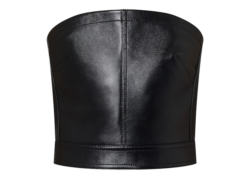 Louis Vuitton x Yayoi Kusama Buttons Leather Bustier Black - FW22 - GB