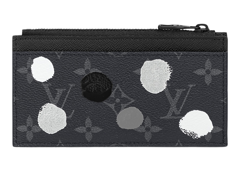 Louis Vuitton x Yayoi Kusama Coin Card Holder Monogram Eclipse Black ...