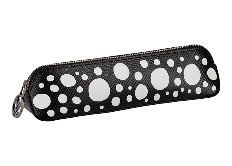 Louis Vuitton x Yayoi Kusama Infinity Dots Elizabeth Pencil Pouch Black/White in Epi Grained ...