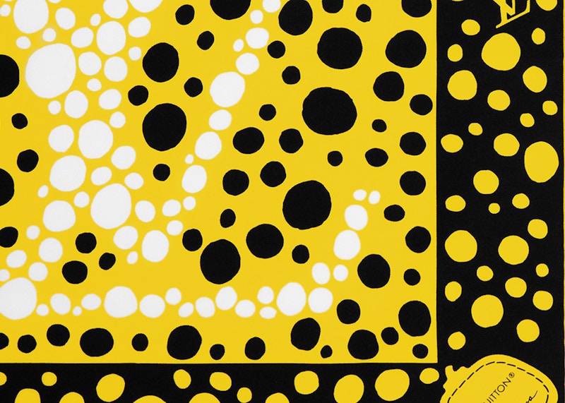 Louis Vuitton x Yayoi Kusama Infinity Dots Square 45 Yellow/Black in ...