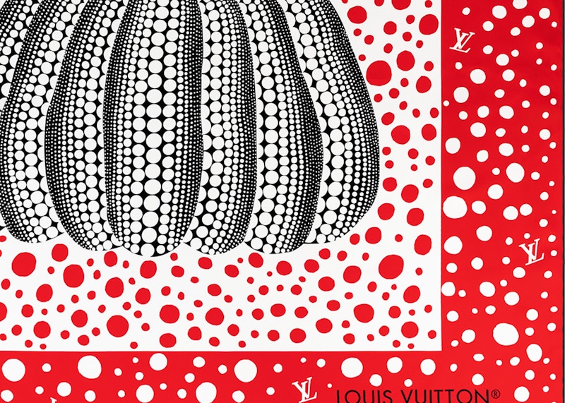 Louis Vuitton x Yayoi Kusama Infinity Dots Square 90 Red/White in Silk - US