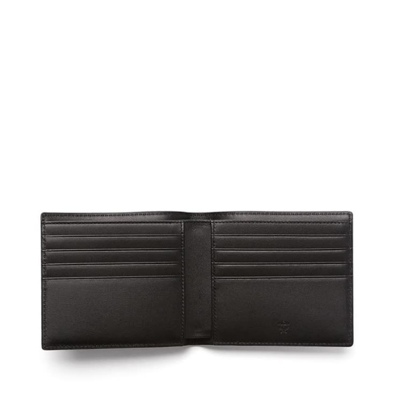 MCM Ottomar Bifold Wallet Munich Lion Camo Grey in Coated Canvas