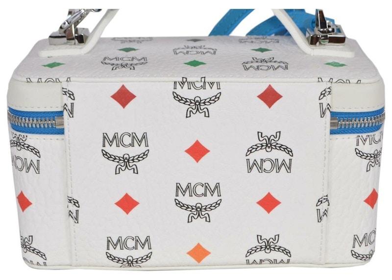 MCM Rockstar Rainbow Spectrum Visetos Vanity Case Box Bag White in ...