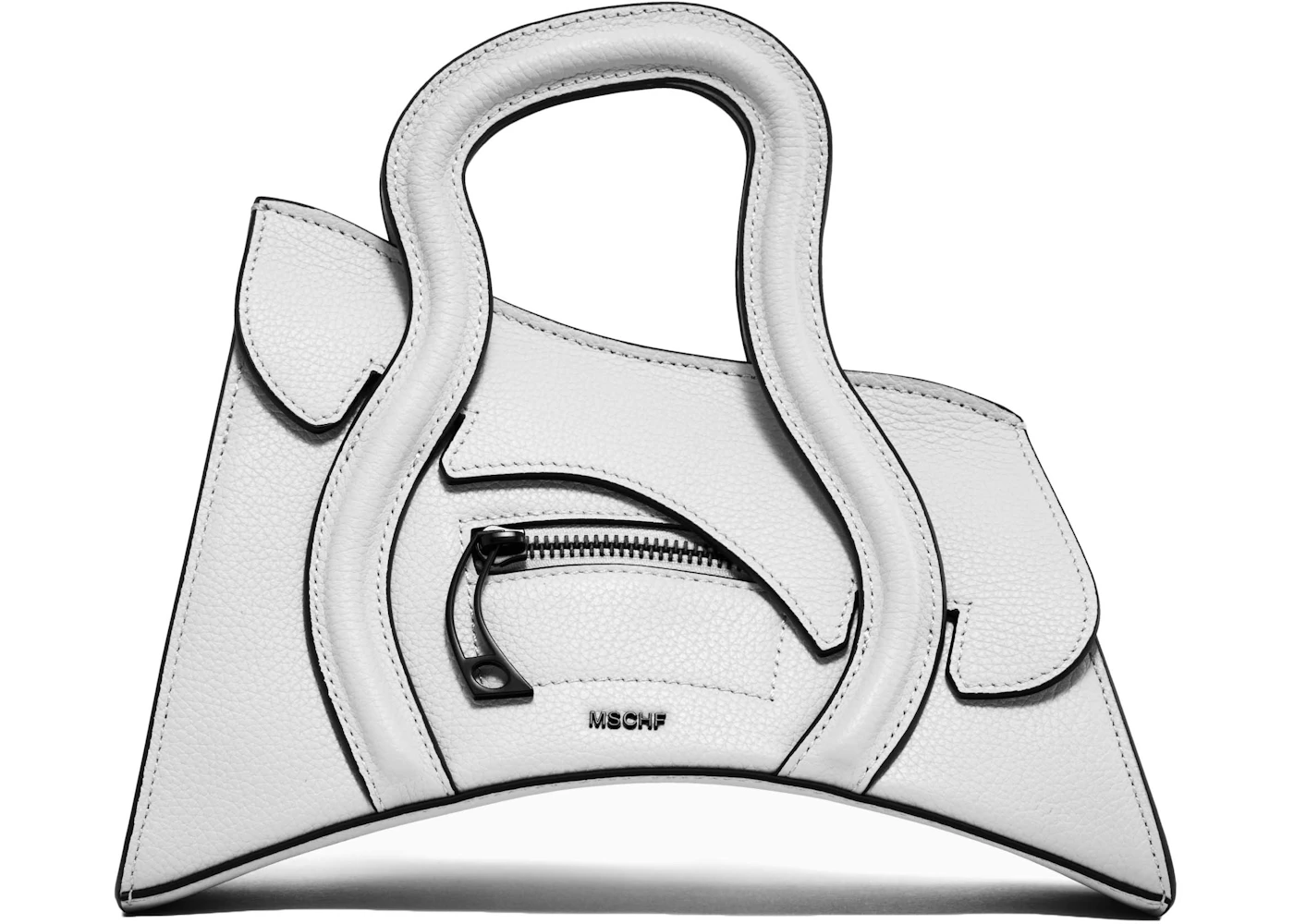 Mschf Global Supply Chain Telephone Handbag White In Leather Us