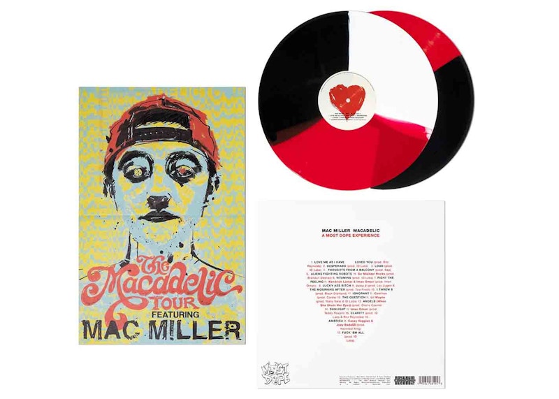 Mac Miller Macadelic 10th Anniversary Deluxe 2XLP Vinyl Black/White/Red ...