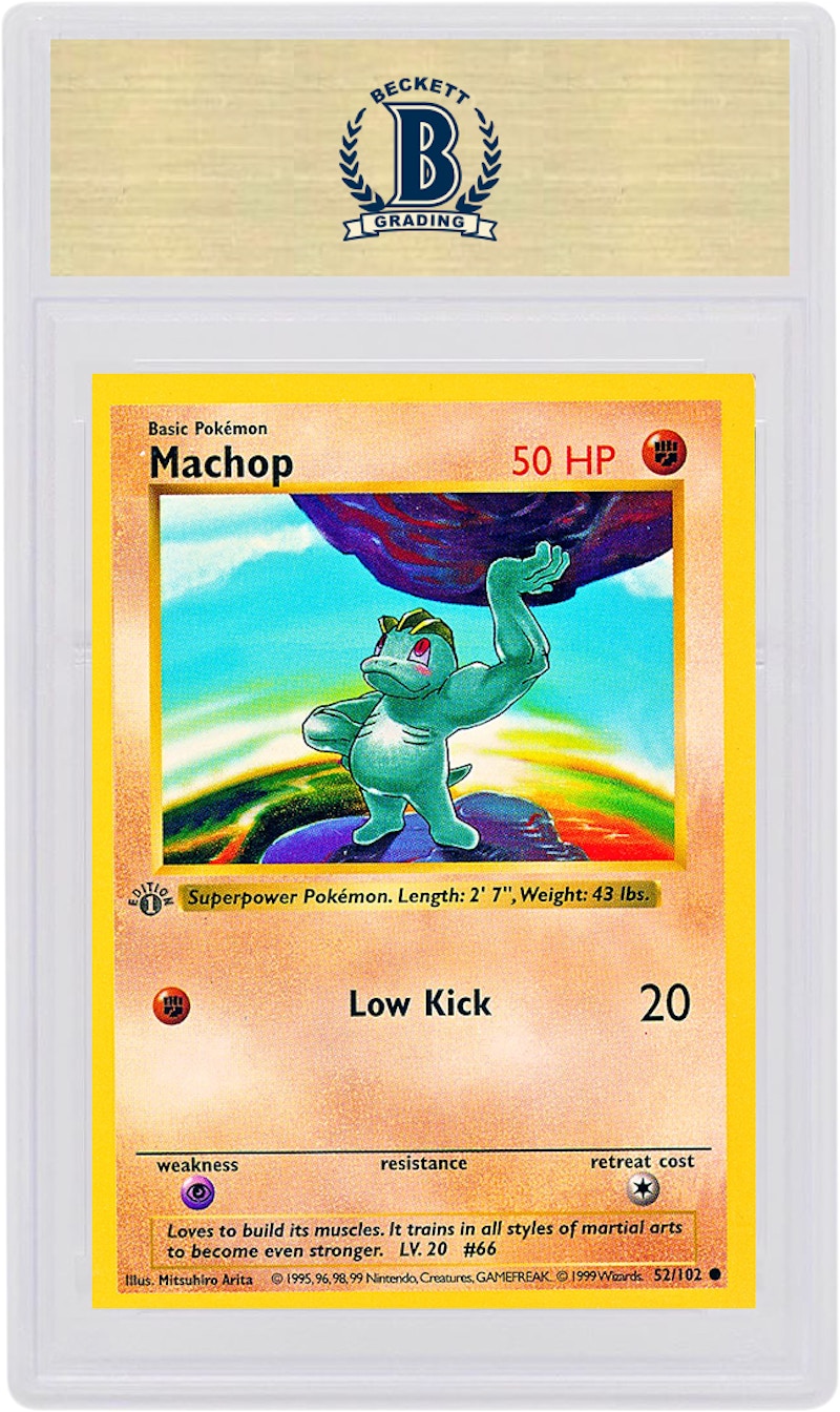 Machop 1999 Pokemon TCG Base Set 1st Edition #52/102 - 1999 - US
