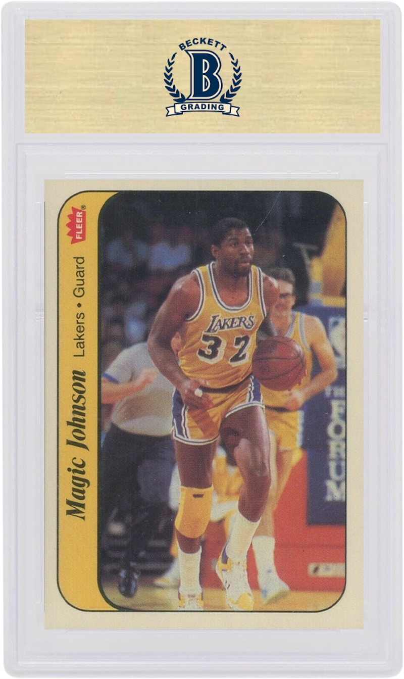 Magic Johnson 1986 Fleer Sticker #7 - 1986 - US