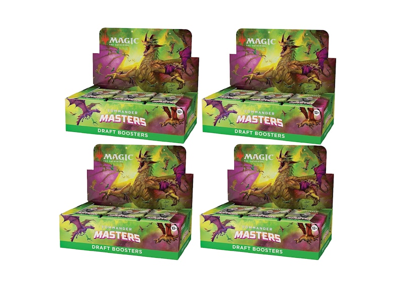 Magic: The Gathering TCG Commander Master Draft Booster Box 4x Lot - MX