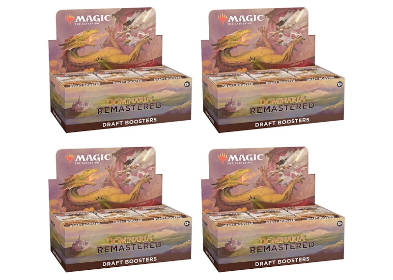 Magic: The Gathering TCG Dominaria Remastered Draft Booster Box 4x Lot - US