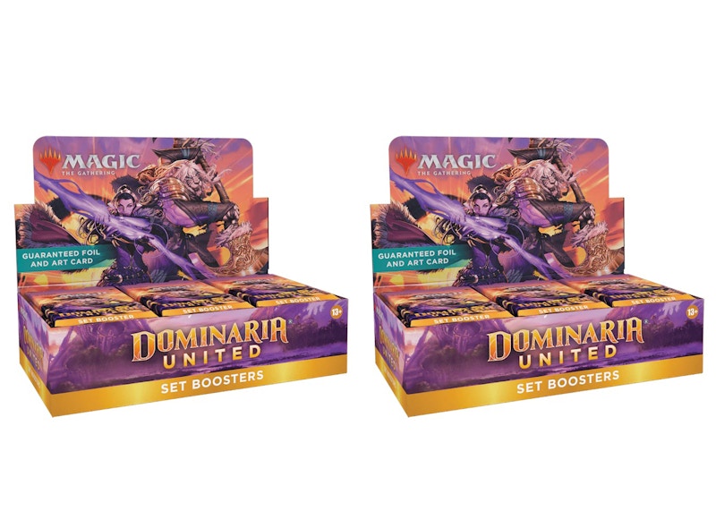 Magic: The Gathering TCG Dominaria United Set Booster Box 2x Lot - US