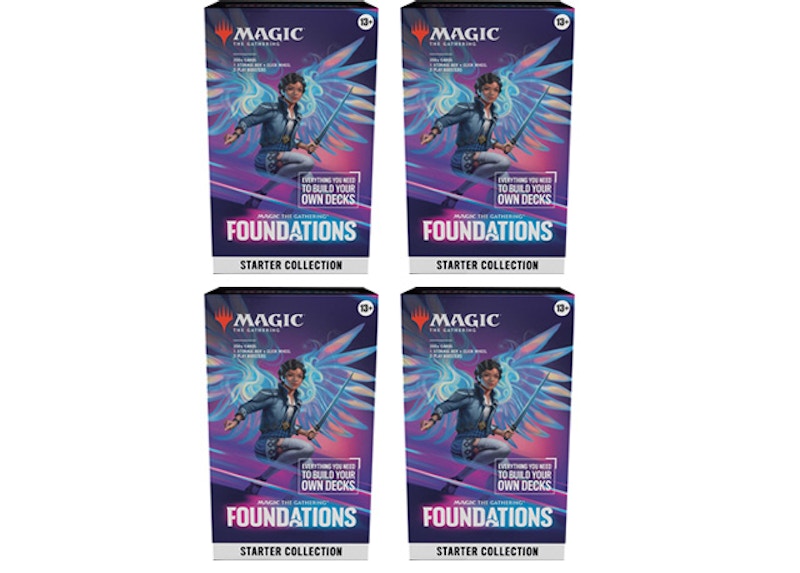 Magic: The Gathering Foundations Starter Collection Starter Deck 4x Lot ...