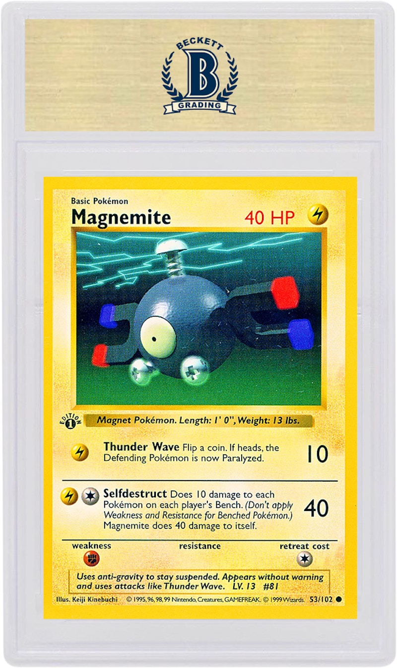 Magnemite 1999 Pokemon TCG Base Set 1st Edition #53/102 - 1999 - US