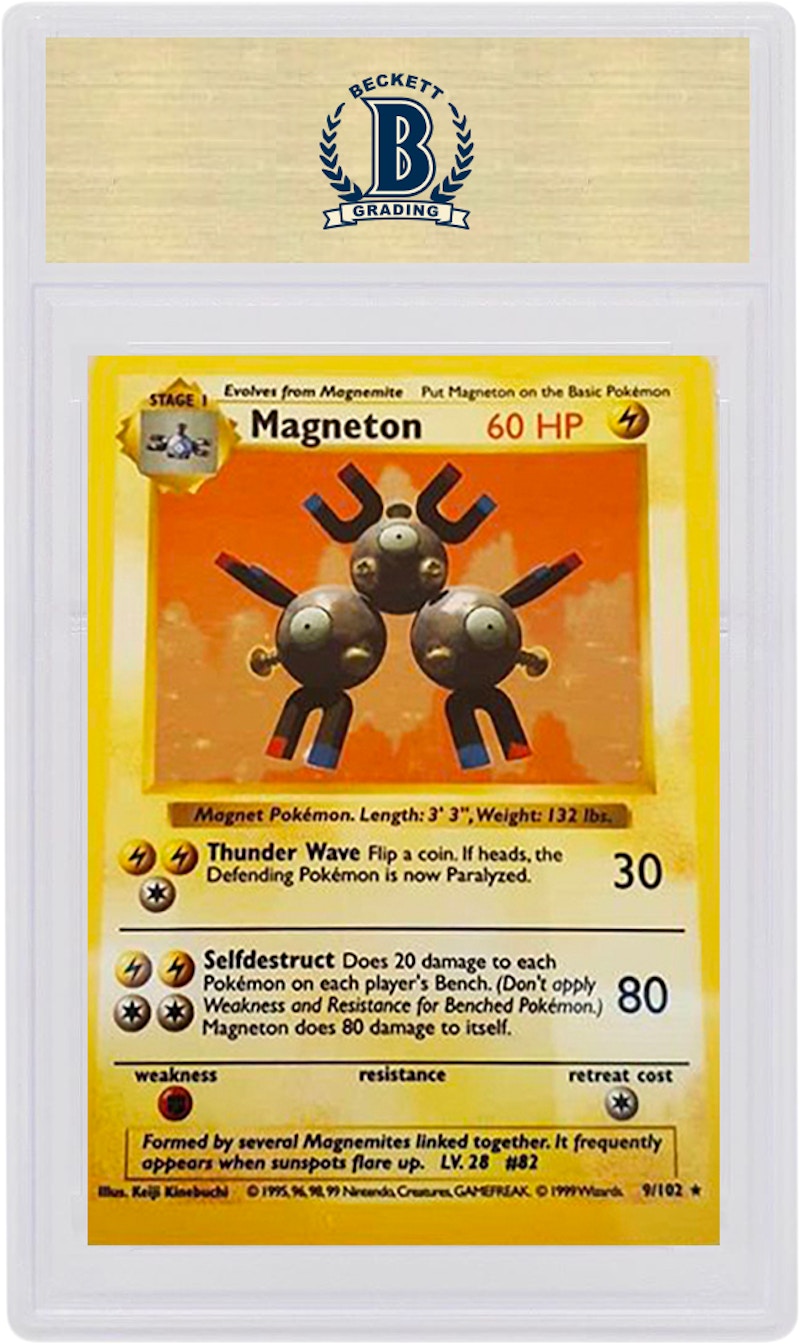 Magneton-Holo 1999 Pokemon TCG Base Set Shadowless #9/102 - 1999 - US