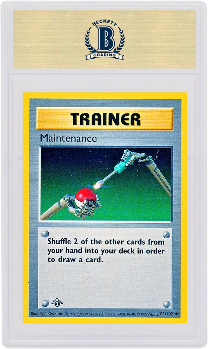 Maintenance 1999 Pokemon TCG Base Set 1st Edition #83/102 (PSA or BGS ...
