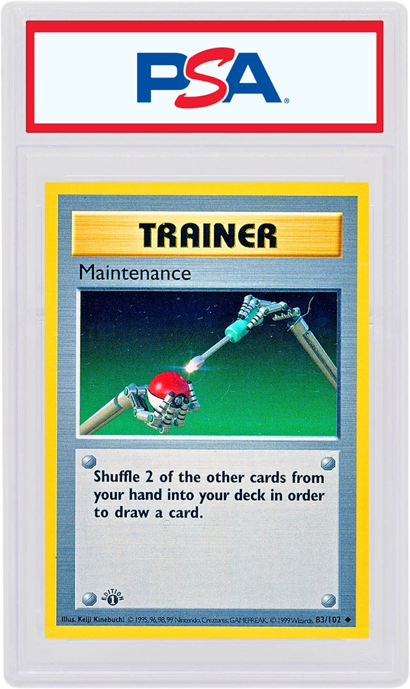 Maintenance 1999 Pokemon TCG Base Set 1st Edition #83/102 (PSA or BGS ...