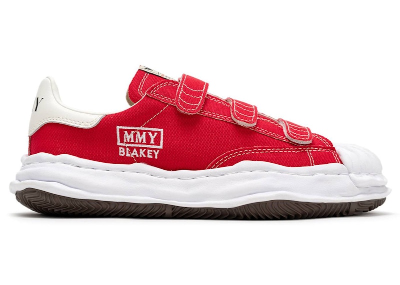 Maison Mihara Yasuhiro Blakey OG Sole Canvas Low Velcro Red Hombre ...