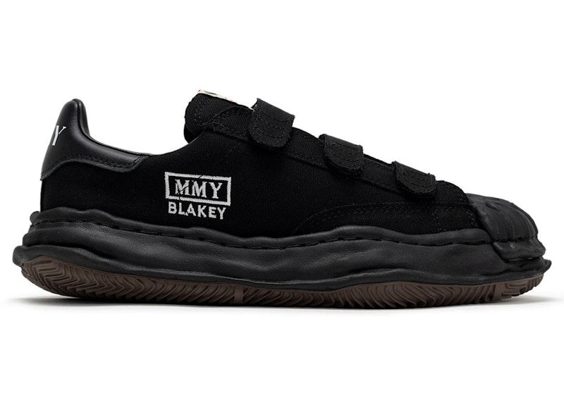 Maison Mihara Yasuhiro Blakey OG Sole Canvas Low Velcro Triple Black ...