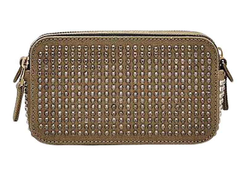 Marc Jacobs The Crystal Canvas Snapshot Slate Green Crystal in Cotton ...