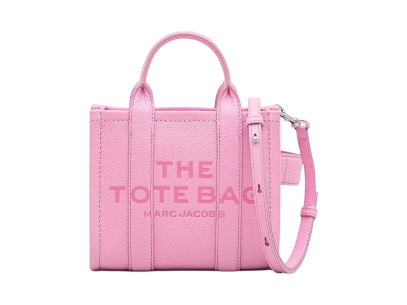Marc Jacobs The Leather Crossbody Tote Bag Fluro Candy Pink in Leather - US