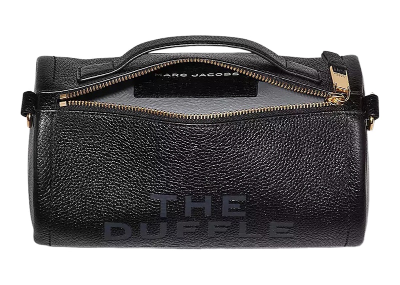 Marc Jacobs The Leather Duffle Bag Black in Full Grain Leather with ...