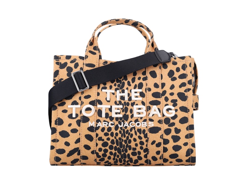 Marc Jacobs The Medium Tote Cheetah Black Leo in Leather - US