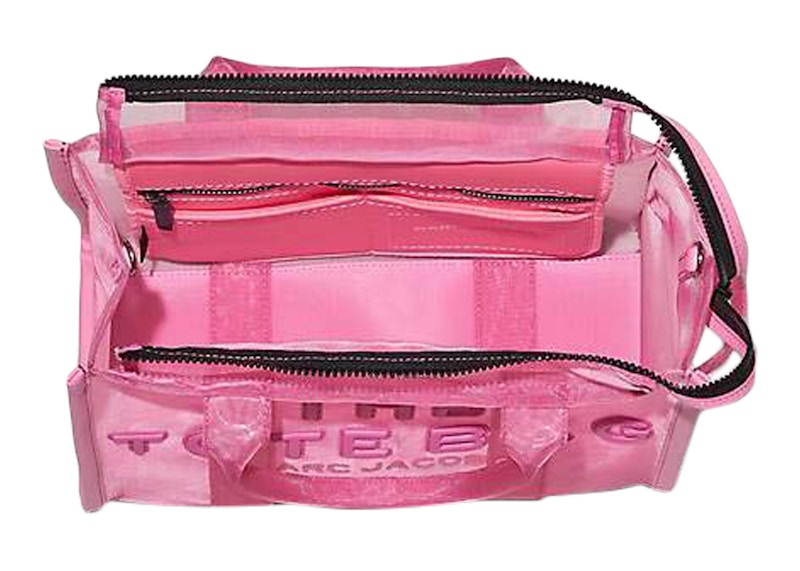 Marc Jacobs The Mesh Medium Tote Bag Candy Pink in Mesh with Silver ...