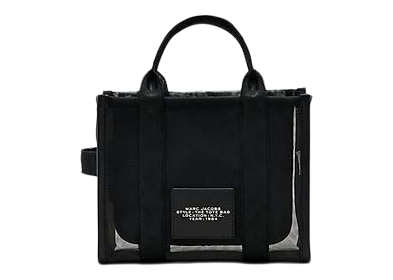 Marc Jacobs The Mesh Small Tote Bag Blackout in Mesh with Silver-tone - US