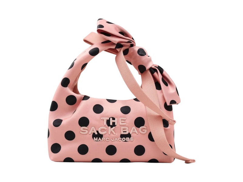 Marc Jacobs The Mini Sack Satin Dots Bow Sack Bag Peach Multi in ...