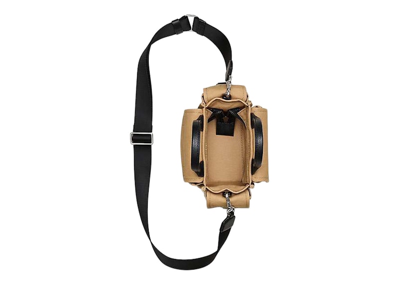 Marc Jacobs The Mini Tool Box Khaki in Cotton Canvas with Silver-tone - US