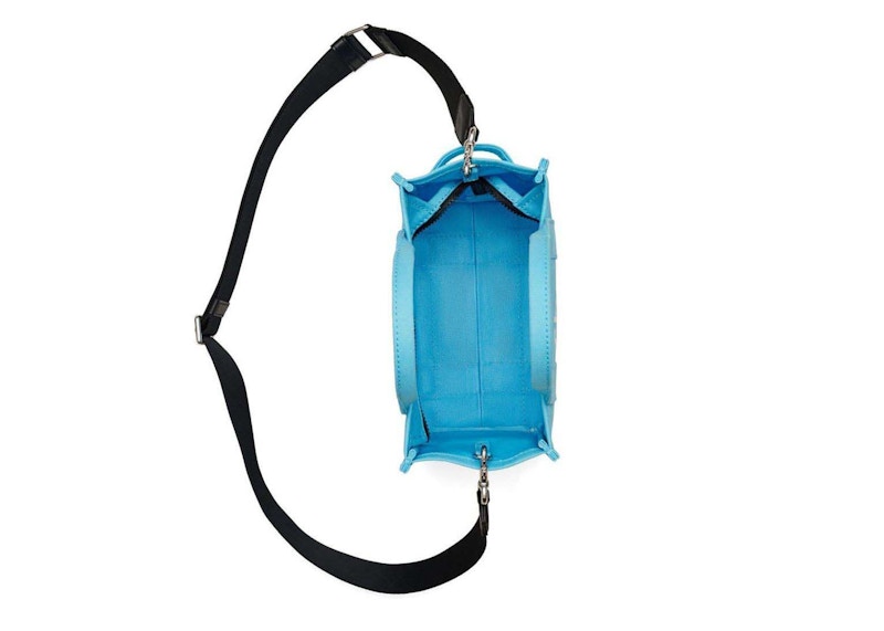 Marc Jacobs The Small Tote Tote Aqua in Canvas with Silver-tone - US