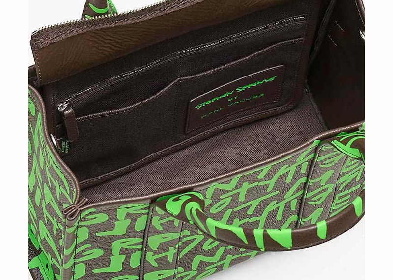 Marc Jacobs x Stephen Sprouse The Medium Tote Green in Leather with ...