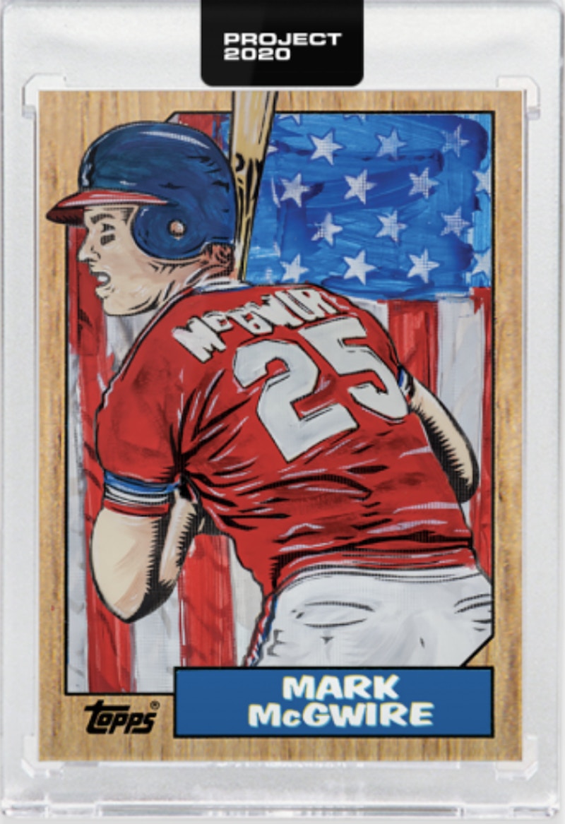 Mark McGwire 1987 Topps Project 2020 Blake Jamieson Artist Proof /20 ...
