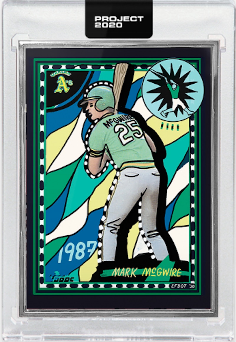 Mark McGwire 1987 Topps Project 2020 Efdot Artist Proof /20 #17 - 1987