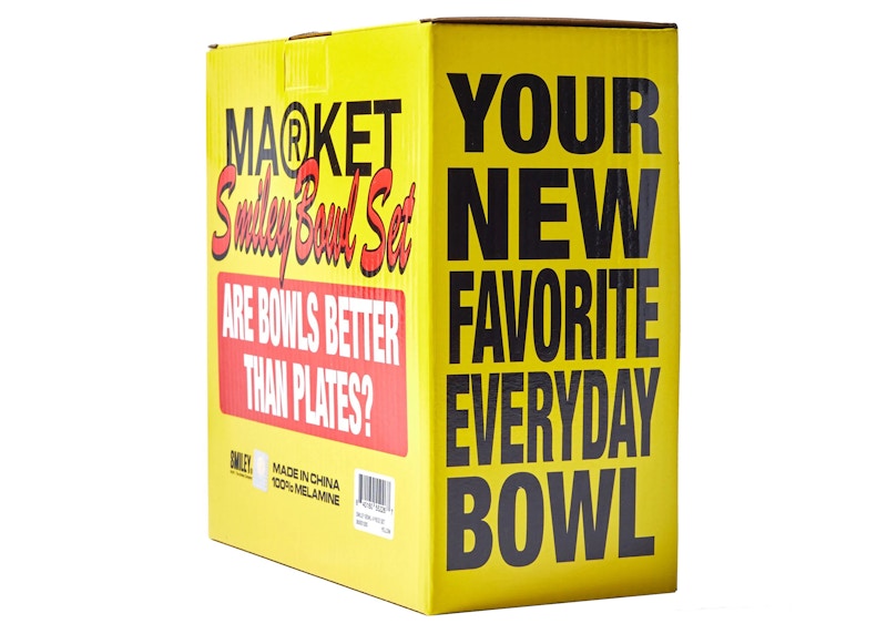 Market Smiley Bowl 4 Piece Set Yellow - FW22 - US