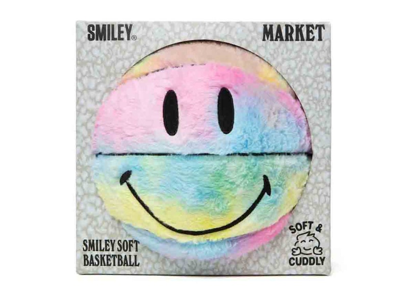 Market Smiley Cotton Candy Plush Basketball Tie-Dye - US