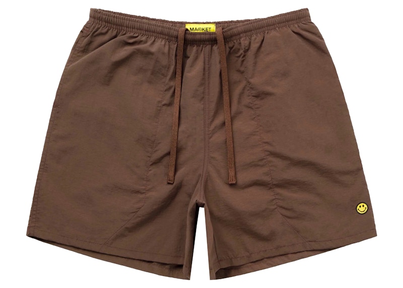 Market Smiley Tech Short Dark Brown Men's - FW22 - US