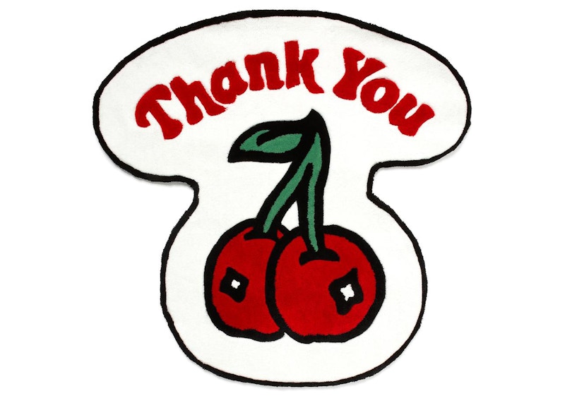 Market Thank You Cherry Rug - US