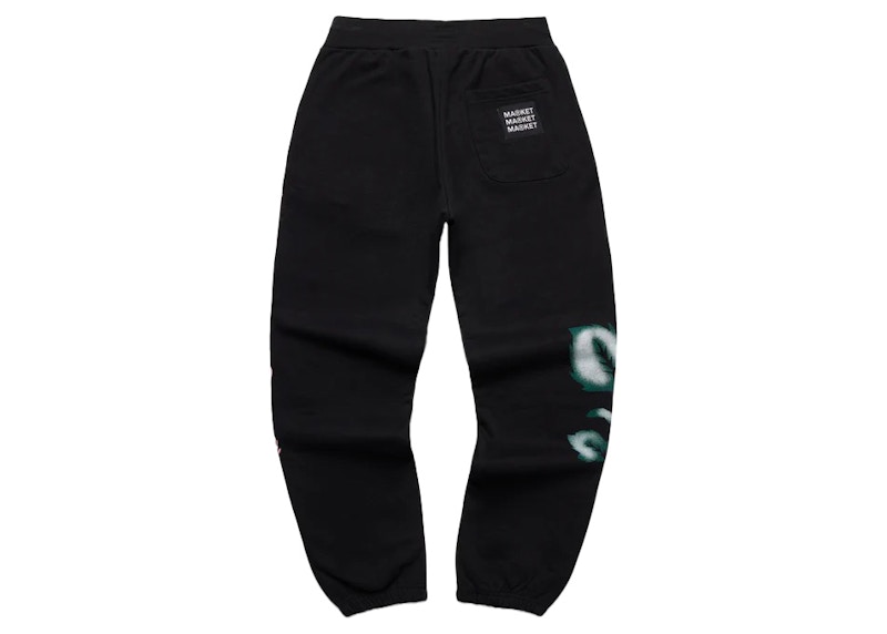 Market Thank You Rose Sweatpants Black Men's - SS23 - US