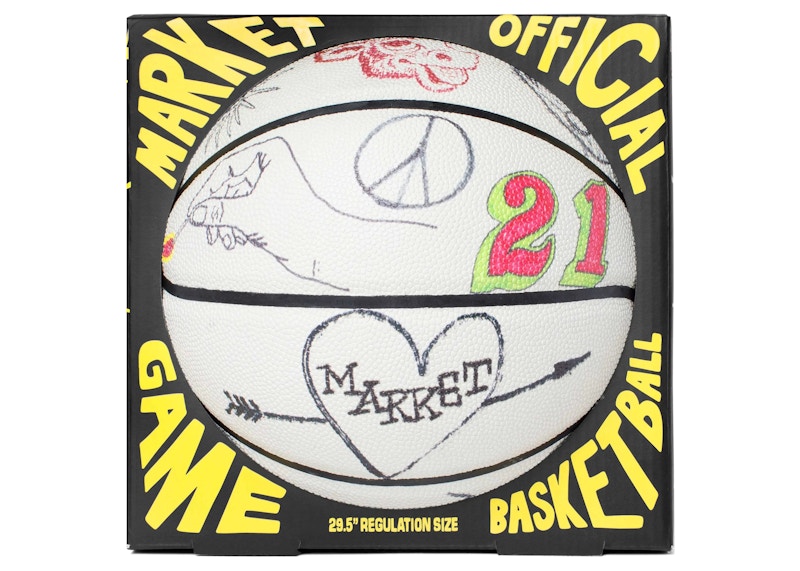 Market Varsity Hand-Drawn Basketball Cream - FW22 - US