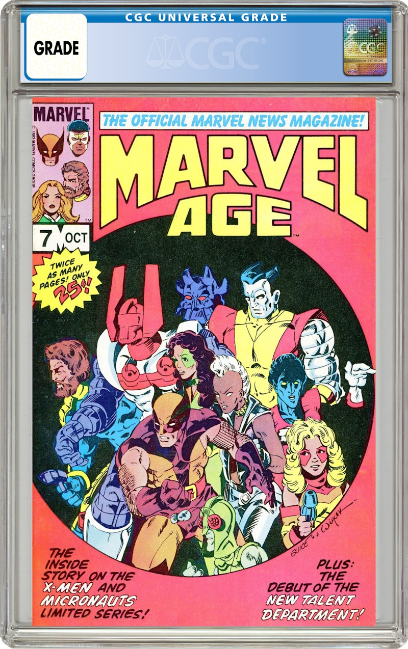 Marvel Age (1983 Marvel) #7 Comic Book CGC Graded - MX