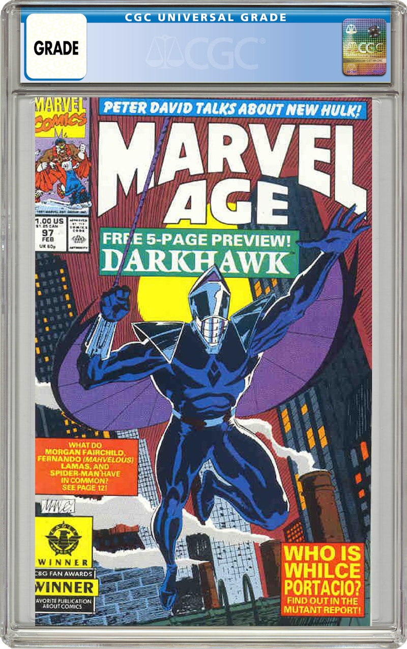 Marvel Age (1983 Marvel) #97 Comic Book CGC Graded - GB