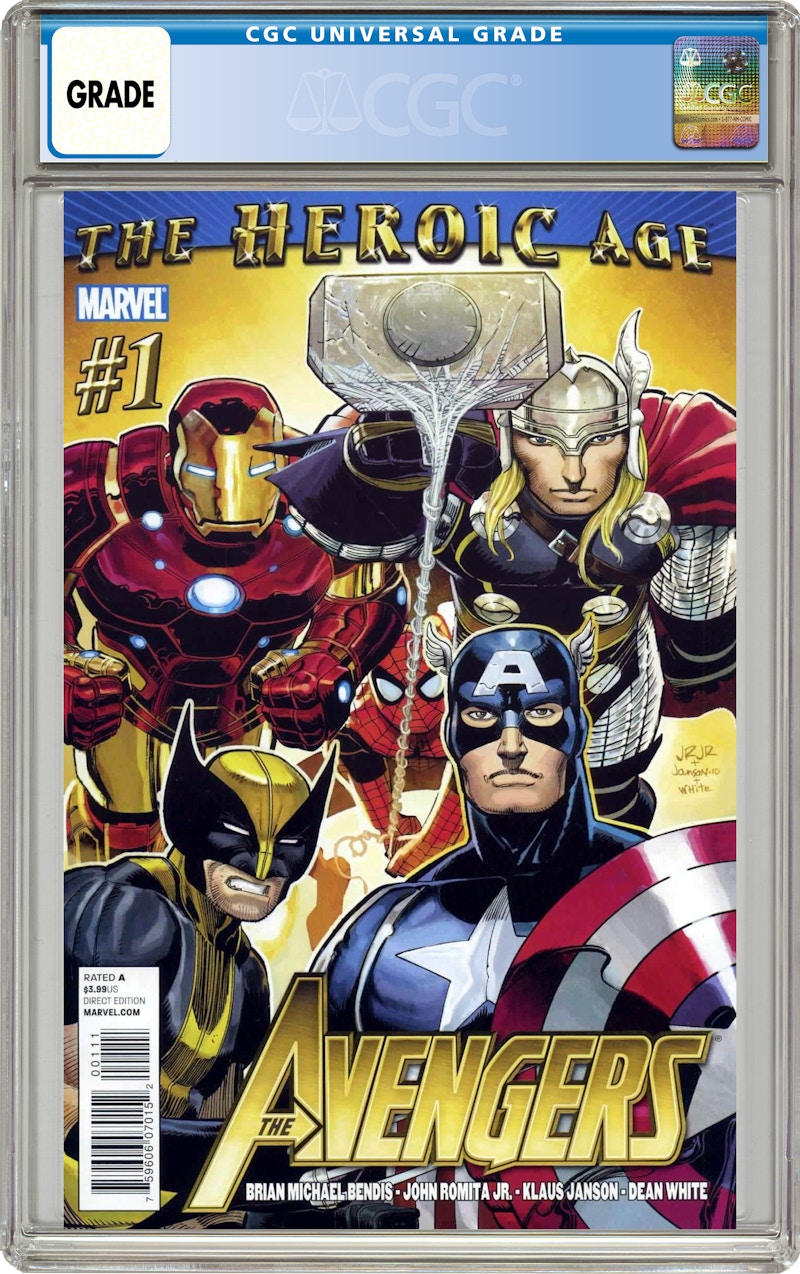 Marvel Avengers (2010 4th Series) #1A Comic Book CGC Graded - FR
