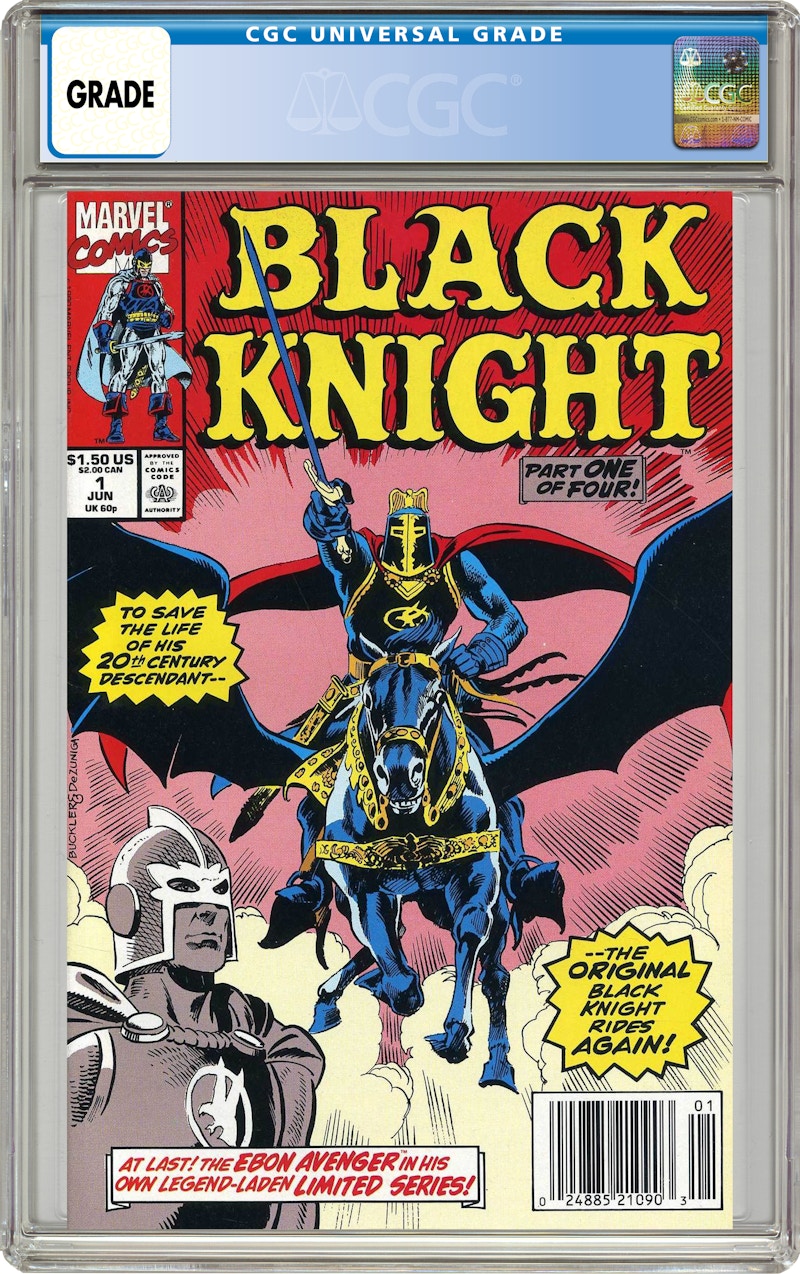 Marvel Black Knight (1990 1st Series Marvel) #1 Comic Book CGC Graded - KR