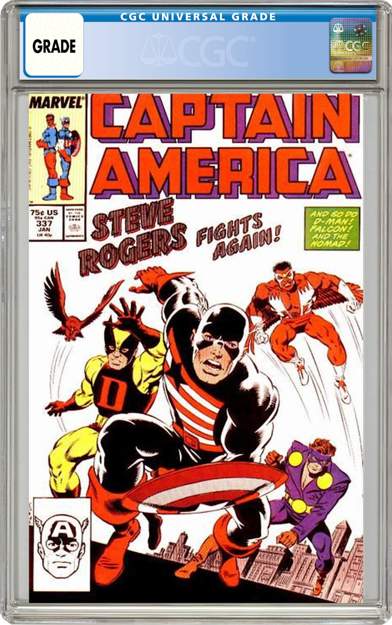 Marvel Captain America (1968 1st Series) #337 Comic Book CGC Graded - US