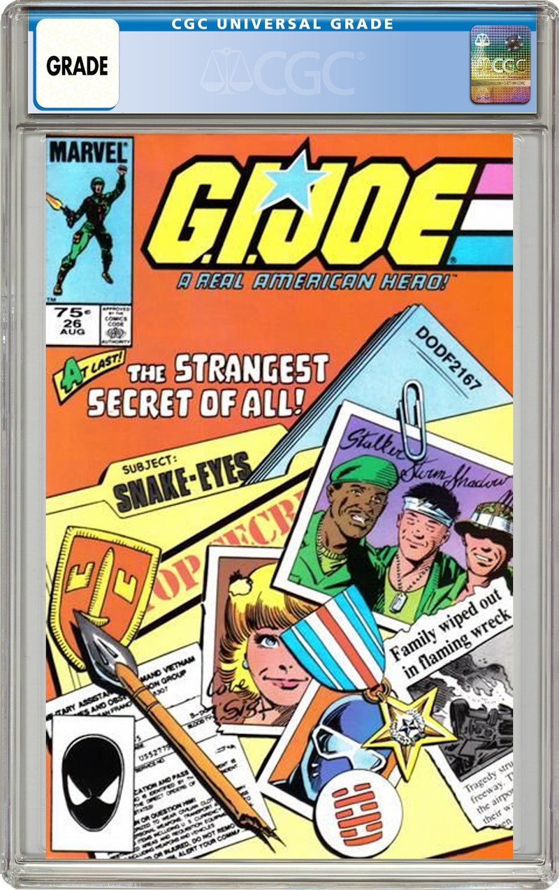 Marvel GI Joe (1982 Marvel) #26REP.2ND Comic Book CGC Graded - US