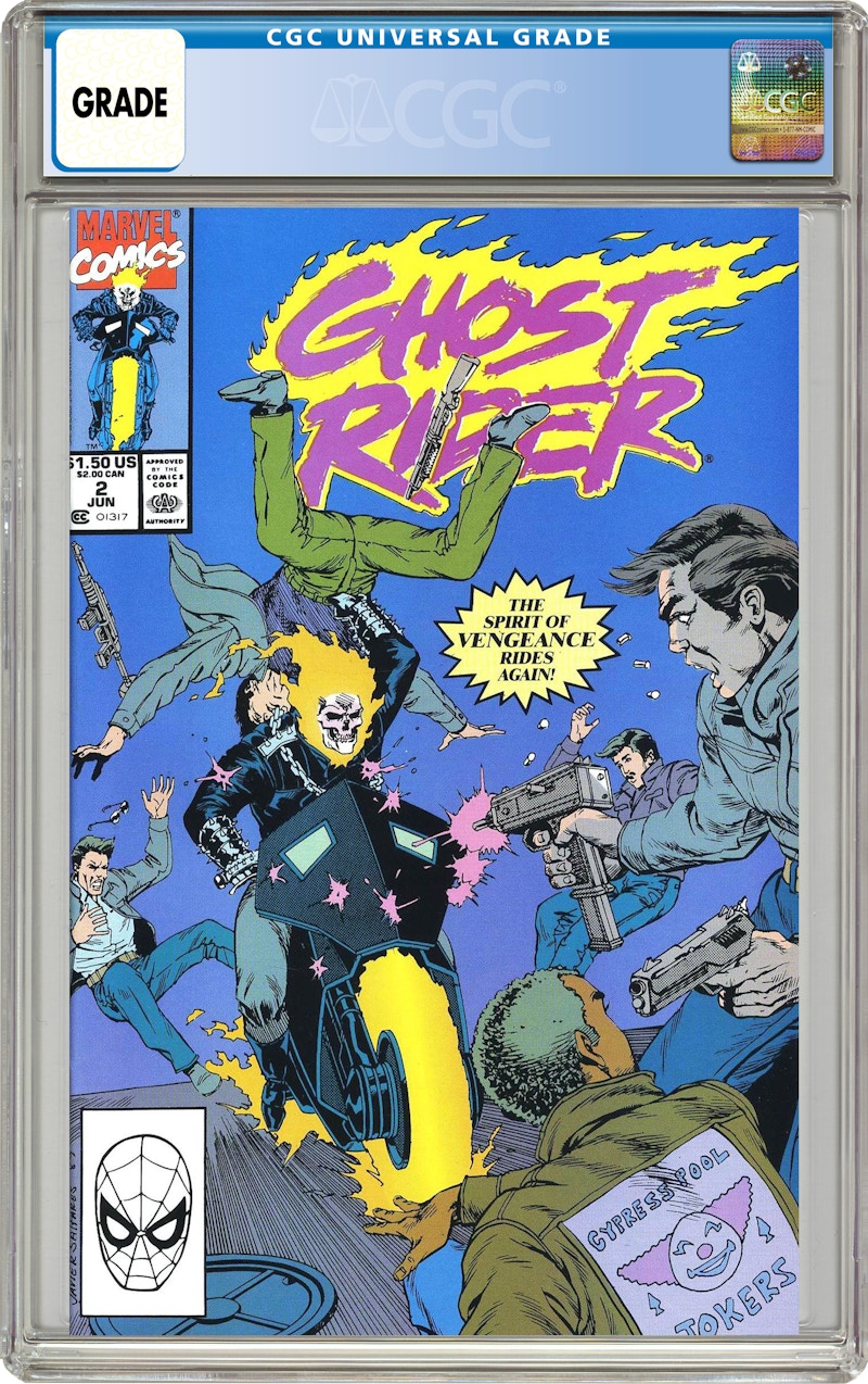 Marvel Ghost Rider (1990 2nd Series) #2 Comic Book CGC Graded - DE